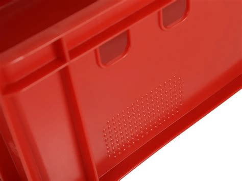 Stacking Bins Red Transoplastshop