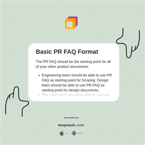 Basic Pr Faq Format Deepstash
