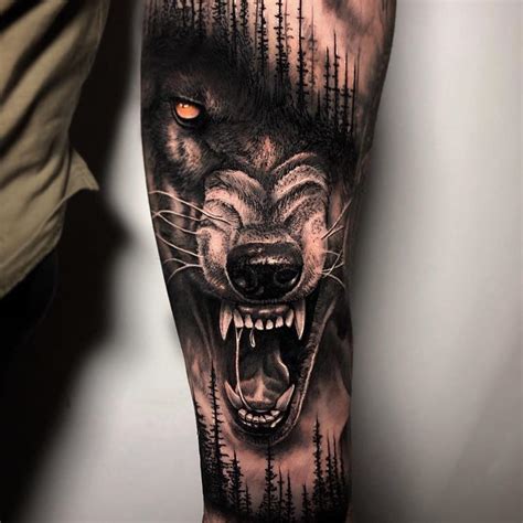 Wolf Tattoo Forearm Design Power Freedom And Timeless Symbolism