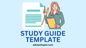 Study Guide Template Google Docs Edutechspot