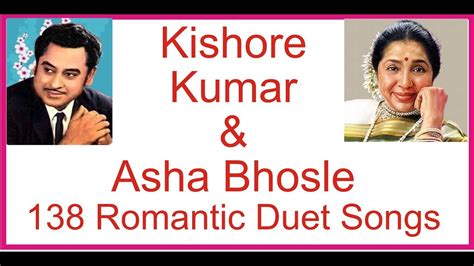 Asha Bhosle Kishore Kumar Indian Music Duet Romantic Songs
