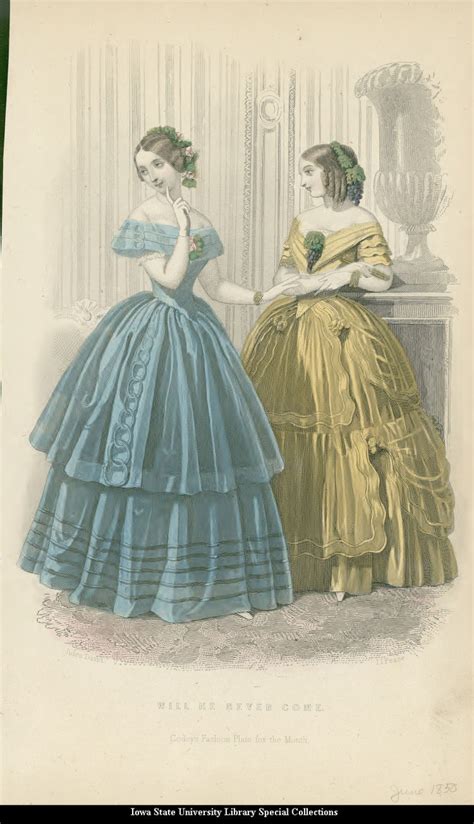 Old Rags Evening Dresses 1850 United States Godeys