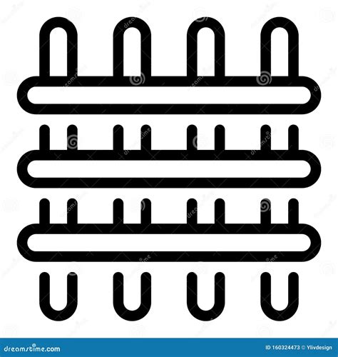 Icono De Las Barras De La Prisi n Estilo Del Esquema Ilustración del