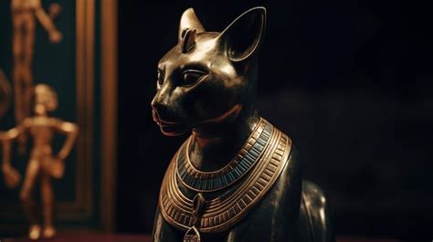 Premium Photo Generative Ai The Catwoman In Gold Jewelry And The