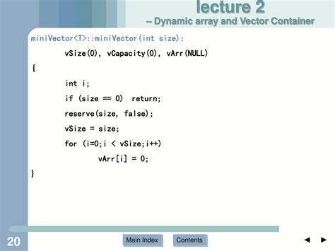 Ppt Lecture 2 Dynamic Array And Vector Container Powerpoint Presentation Id4717594