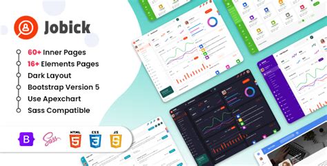 Jobick Job Admin Dashboard Bootstrap 5 Template By Dexignlabs Themeforest