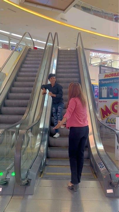 Funny Prank 😜 On Escalator Shorts Youtubeshorts Shortsfeed