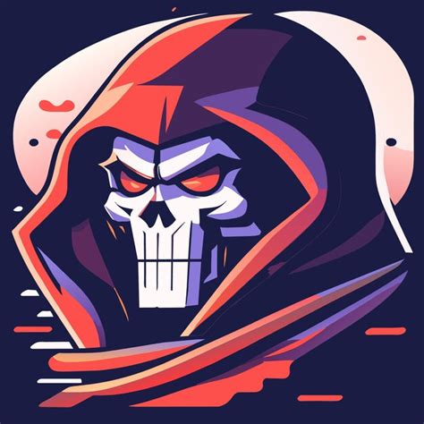 Premium Vector Versatile Hooded Skull Digital Art Collection