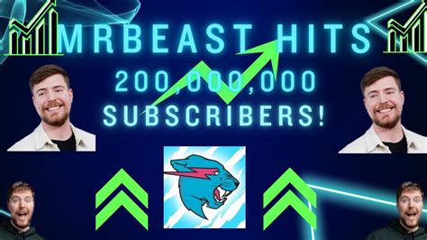 Mrbeast Hitting 200 Million Subscribers Timelapse Youtube