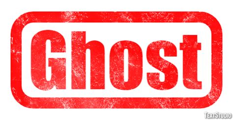 Ghost Text Effect And Logo Design Word