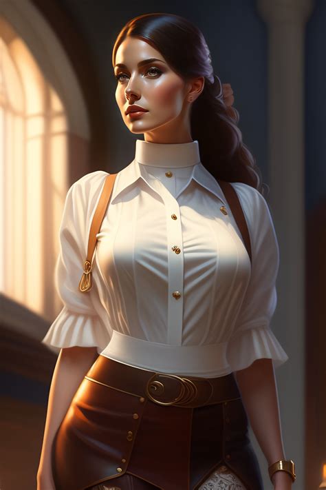 Lexica Portrait Of A Full Body Of Beautiful Young Female Secretary D