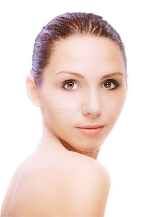 Portret Van Jonge Naakte Vrouw Stock Foto Image Of Gezicht Mooi 14535054