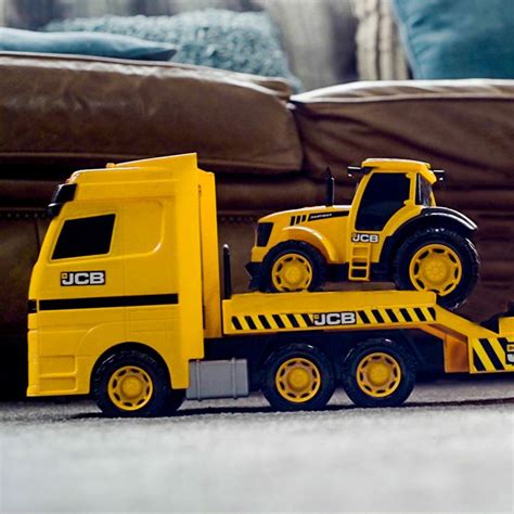 Jcb Heavy Loader Transporter Truck Toy