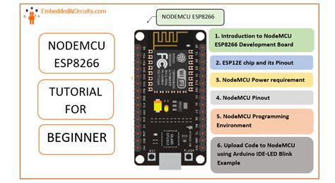 learn esp8266 arduino tutorial embedded and circuits