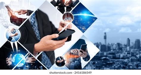 Communication Technology Smart Connection Iot People Stock Photo Shutterstock