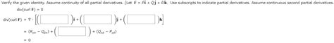 Solved Verify The Given Identity Assume Continuity Of All