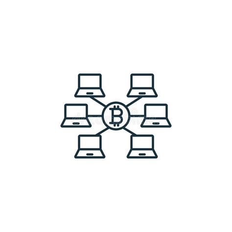 distributed database icon monochrome simple line data science icon for