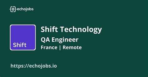 shift technology is hiring qa engineer [remote] [api] r remoteworks
