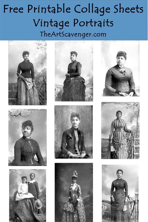 Free Printable Portrait Ephemera Sheets Artofit
