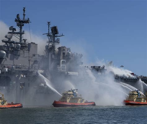 Us Navy Sailor Charged In Fire Aboard Uss Bonhomme