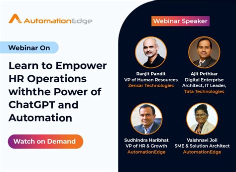 Archi Upadhyay On Linkedin Ondemand Webinar Chatgpt Automation