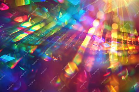 Premium Photo Diffraction Grading Effects Holographic Colors And