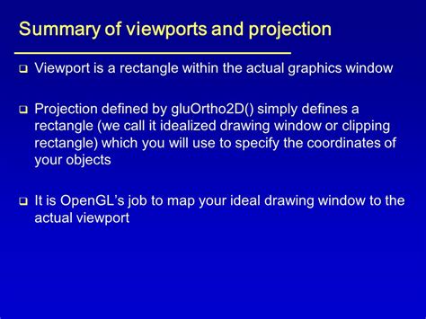 Drawing In Opengl Csc 2141 Introduction To Computer Graphics Ppt