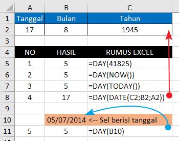 Fungsi Excel Untuk Menghasilkan Rumus Tanggal Otomatis Di Excel Kelas Excel ID