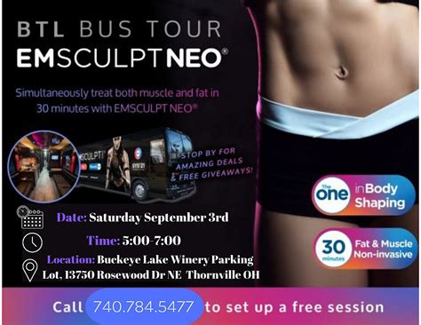 Emsculpt Neo Bus Tour With Free Body Sculpting Demos Buckeye Lake