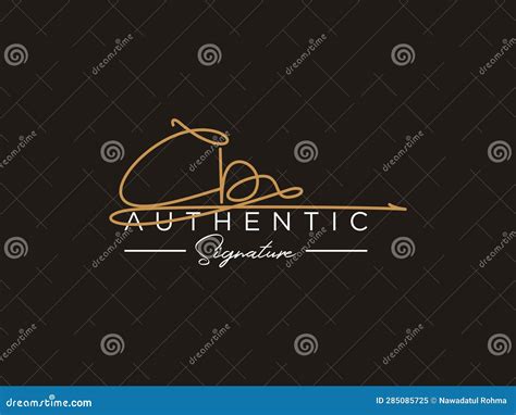 Letter Cb Signature Logo Template Vector Stock Vector Illustration Of