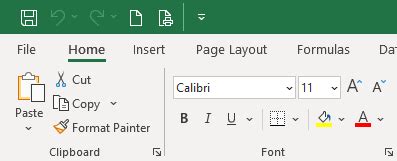 DialogBoxLauncher Element ExcelBaby