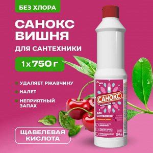 САНОКС чистящее ср-во д/сантехники 750мл Вишневый сад/15 | Аист для ...