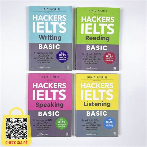 Sách Combo Hacker Ielts Basic Reading Listening Writing Speaking