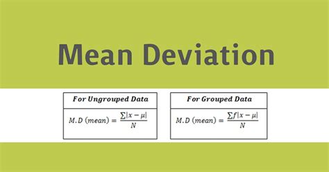 Mean Deviation Md Meaning Merits And Demerits