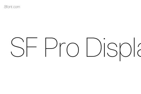 SF Pro Display Ultralight Font Free Font Download