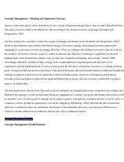 Ansoff Matrix BCG Matrix Notes JULY Docx Strategic Management Meaning And Important