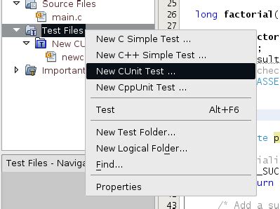 Adding Unit Tests To A C Project NetBeans IDE Tutorial