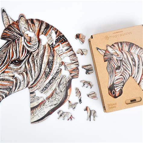 Striped Zebra Puzzle Lubiwood