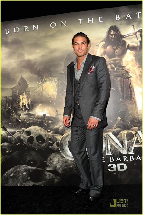 Jason Momoa Conan The Barbarian Premiere With Lisa Bonet Jason