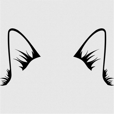 Cat Ears Svg Digital File Cute Cat Ears For Cricut Etsy