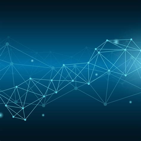 Blue Neural Network Illustration Free Vector 555747