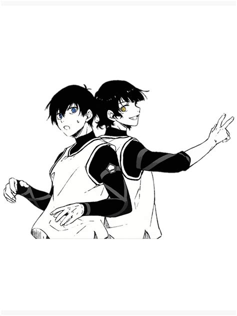 Manga Isagi And Bachira Poster For Sale By Zoro Design Redbubble