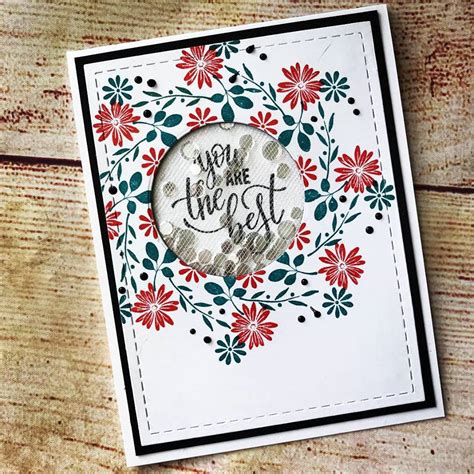 tulle shaker card wreath builder edition unity blog