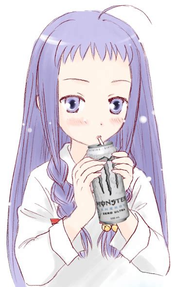 Anime Girls Drinking Monster Zero Ultra