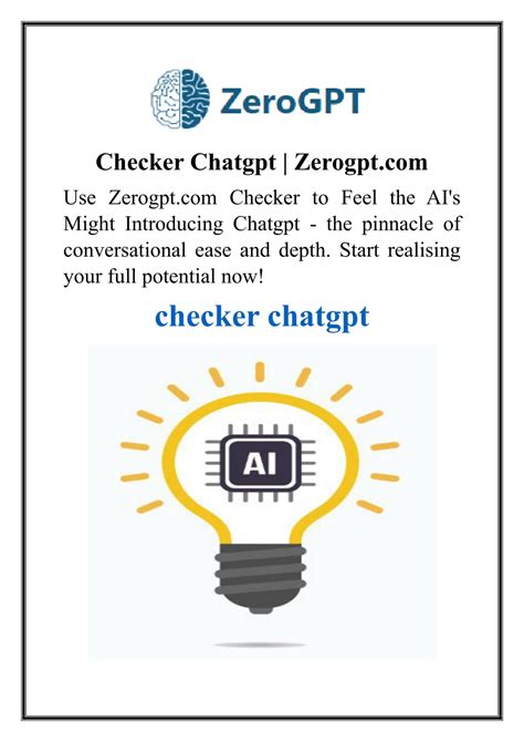PPT Checker Chatgpt Zerogpt PowerPoint Presentation Free Download ID
