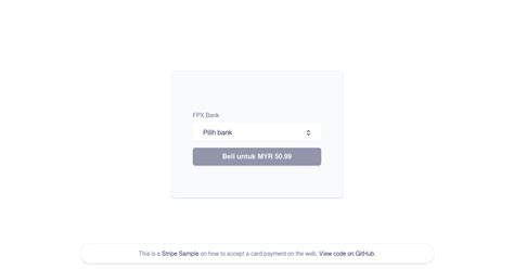 Stripe Sample Web Elements Fpx Payment Codesandbox