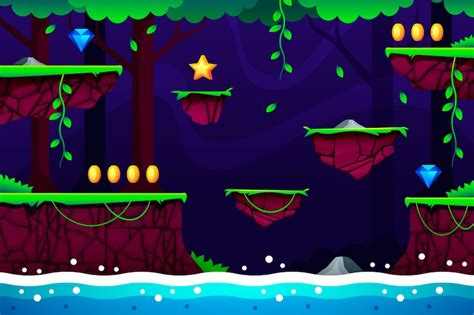 Premium Vector Gradient Video Game Background