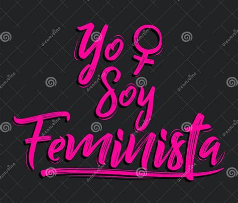 Yo Soy Feminista Soy Feminista Español Feminista Diseño Vectorial De