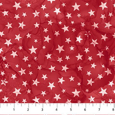 Patriotic Collection Patriotic Stars Red Yardage By Deborah Edwards For