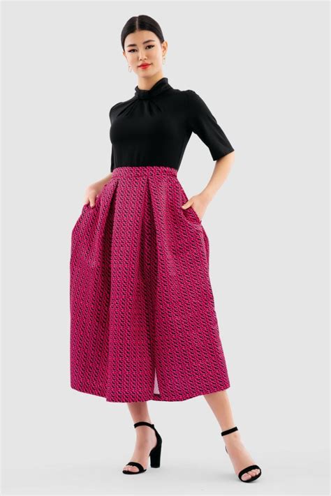 Pink 2 In 1 Pleated High Neck Midi Dress Raspberry Women Closet